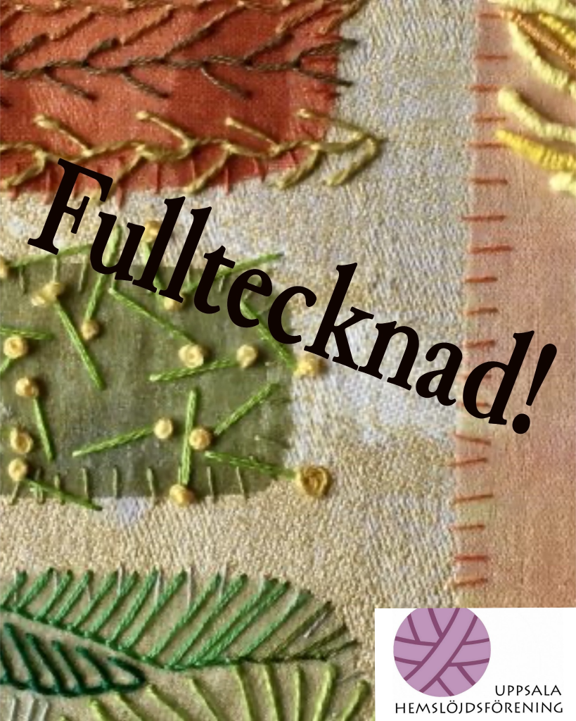 Fritt broderi - "följ stygnen" - Hemslöjden – slöjd och hantverk för alla