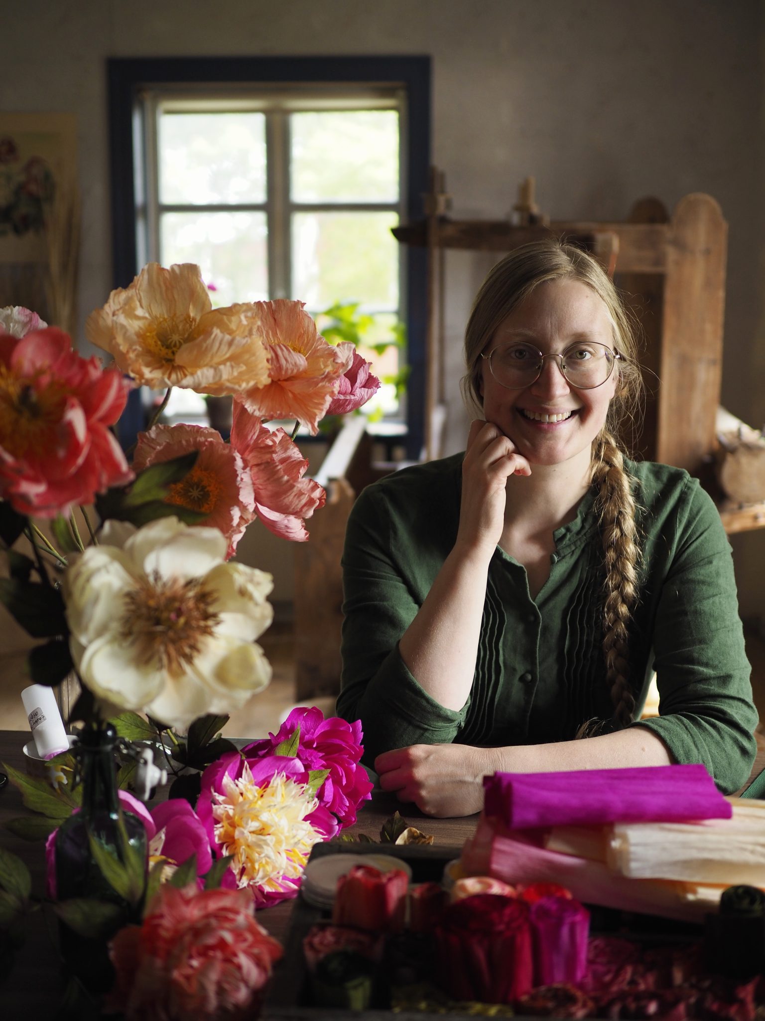 Pappersblommor: Pioner - Hemslöjden – slöjd och hantverk för alla